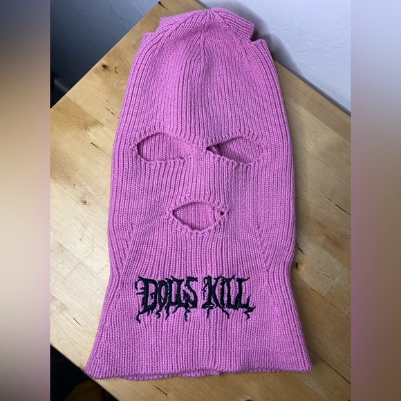 Dolls Kill | Accessories | Dolls Kill Logo Ski Mask | Poshmark